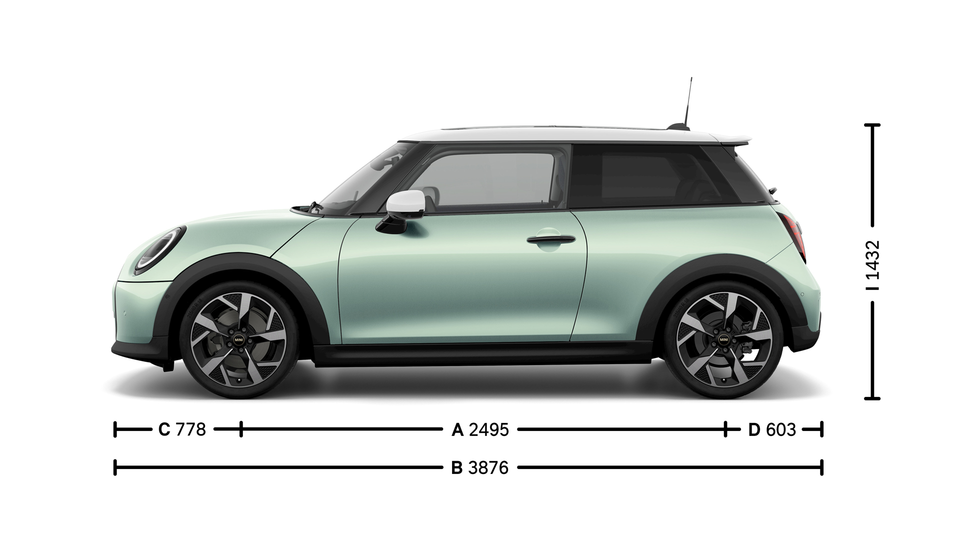 MINI Cooper 3-Door - Dimensions, Width and Length | MINI IE
