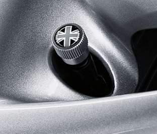MINI valve caps, Black Jack