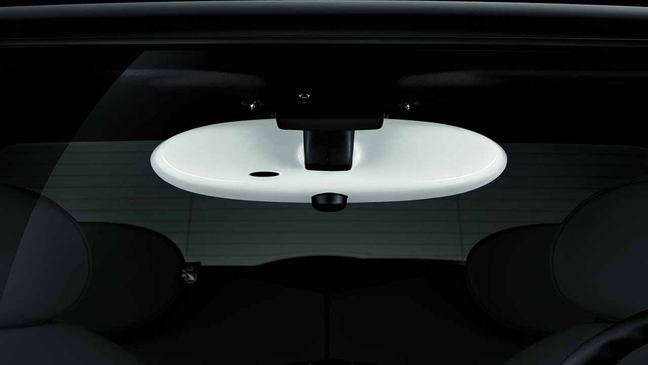 MINI interior mirror cap in White body colour