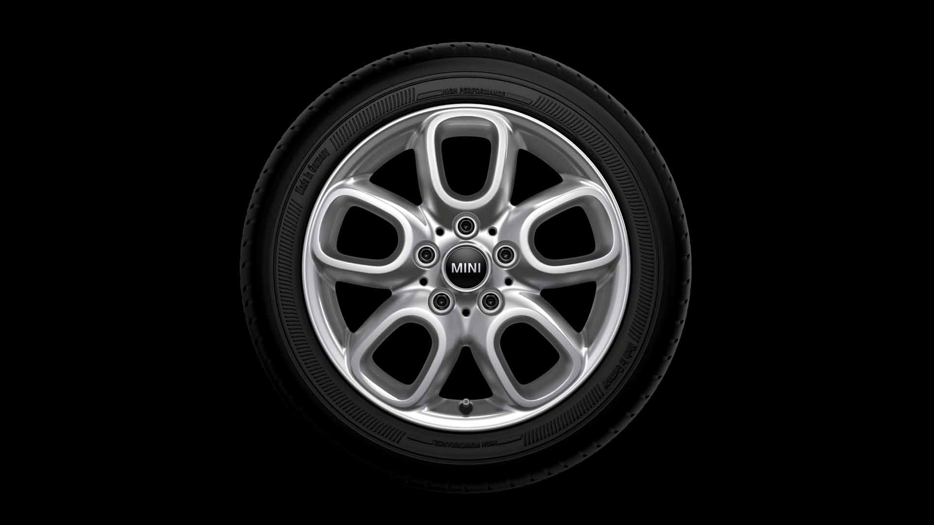 MINI light alloy wheel Loop Spoke 494 in Bright Silver metallic