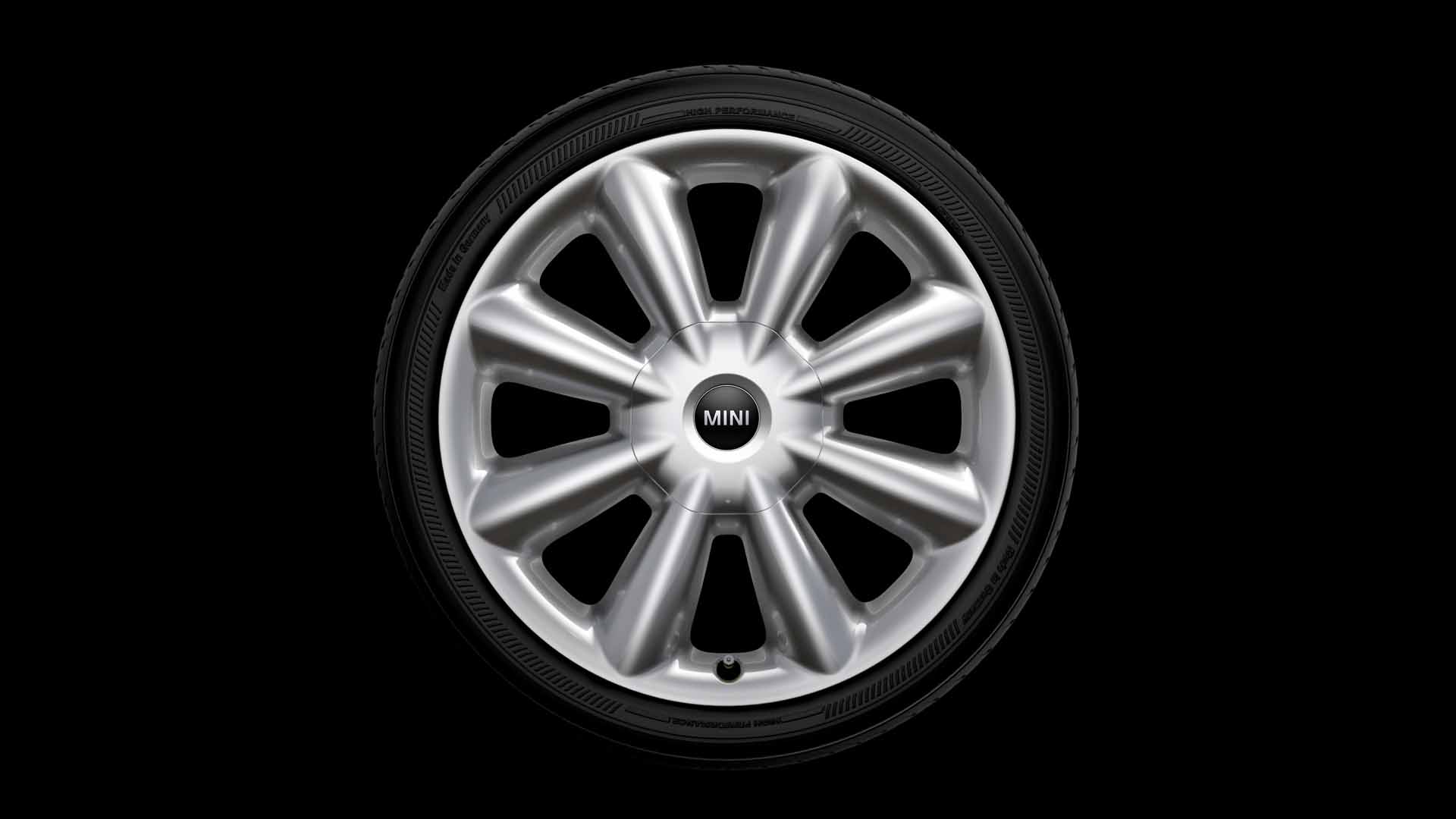 MINI light alloy wheel Cone Spoke 507 in Bright Silver metallic