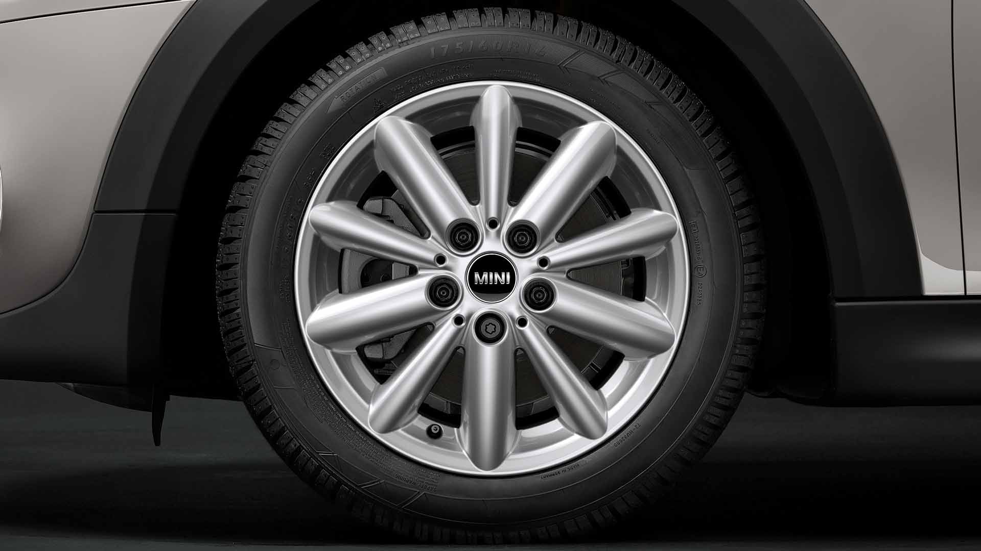 MINI light alloy wheel Radial Spoke 508 in Bright Silver metallic ...