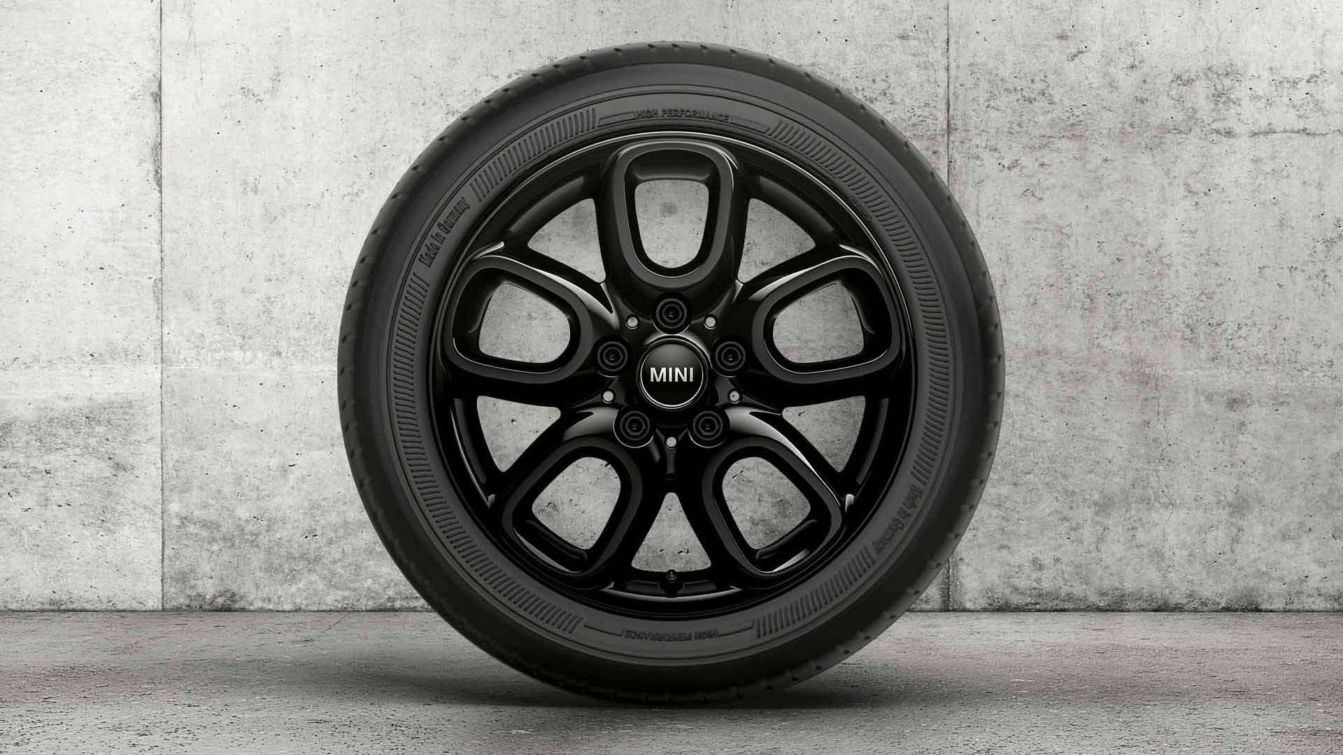 MINI light alloy wheel Loop-spoke style 494 in Jet Black, complete ...