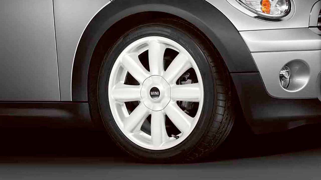 MINI light alloy wheel Crown Spoke R104 in White