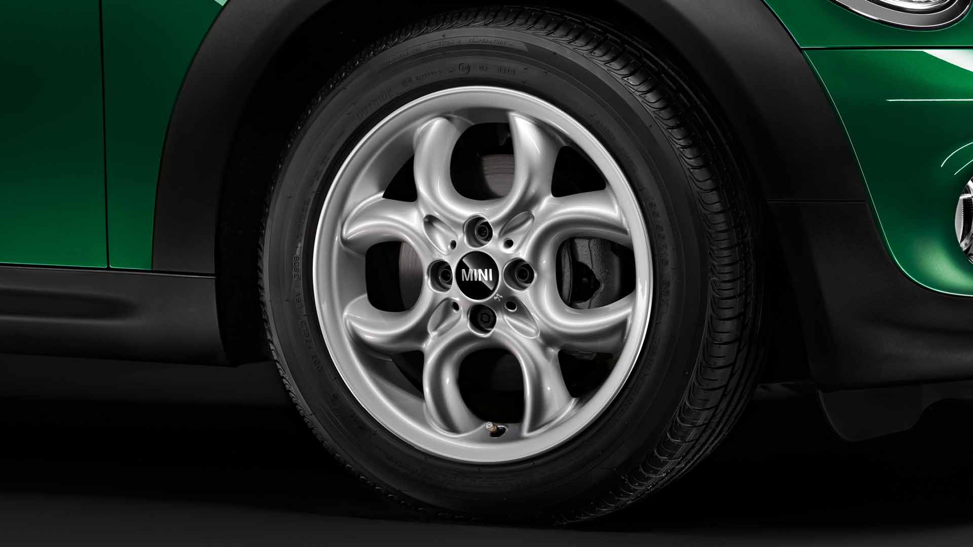 MINI light alloy wheel 4-Hole Circular Spoke R120 in Silver