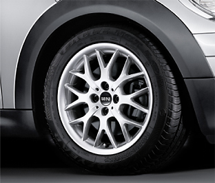 MINI light alloy wheel Cross Spoke R90 in Silver