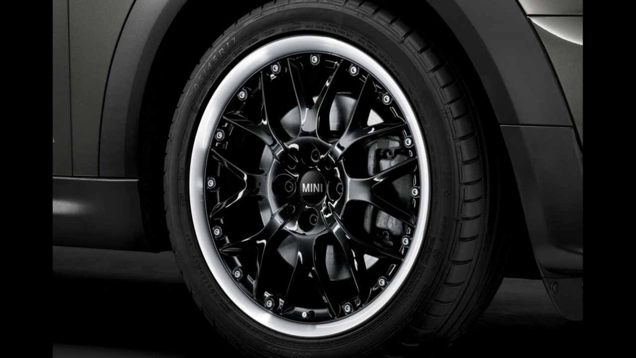 MINI light alloy wheel Cross Spoke composite R90 in high-gloss black